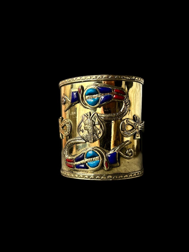 Uraeus Cobra Cuff: Ancient Egyptian Style Arm Cuff - Etsy