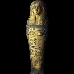 Big Egyptian Vintage Ushabti, Shabti With God Anubis. Egyptian Replica ...