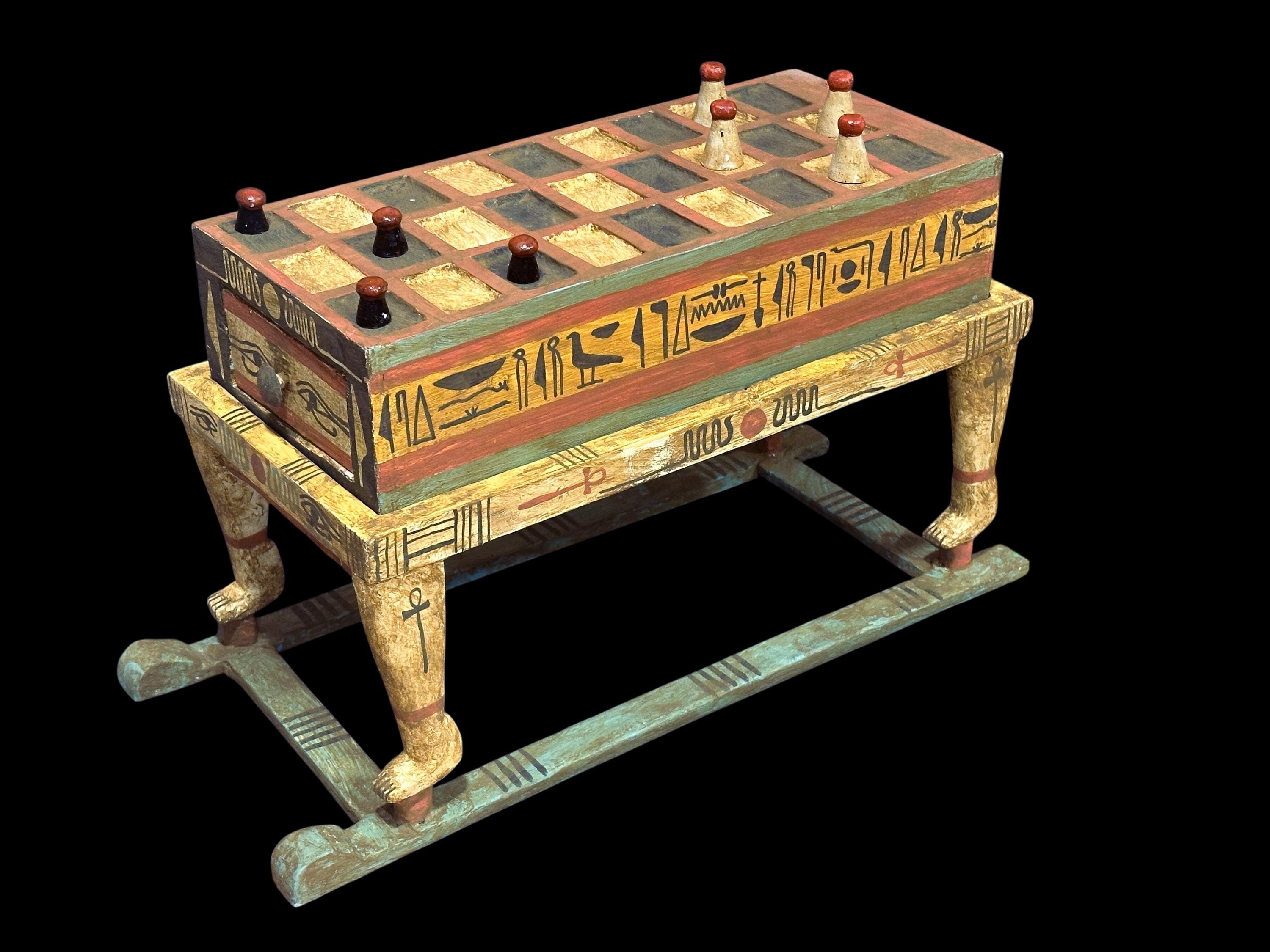 The Egyptian Board Game Senet Made in Egypt With Ankh Key of Life. - Etsy