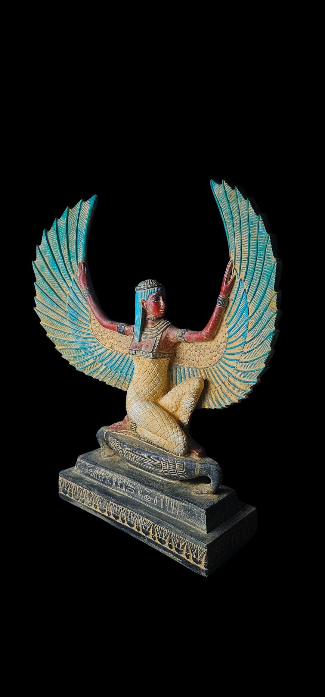 Vintage Goddess Isis Statue, Unique Isis Goddess Statue. - Etsy