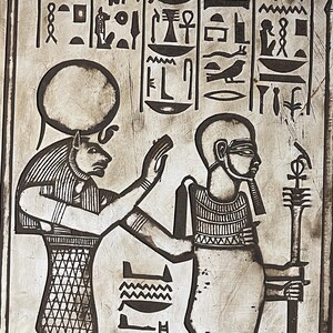 Lioness Goddess Tefnut Carved Made in Egypt With God Ptah - Etsy