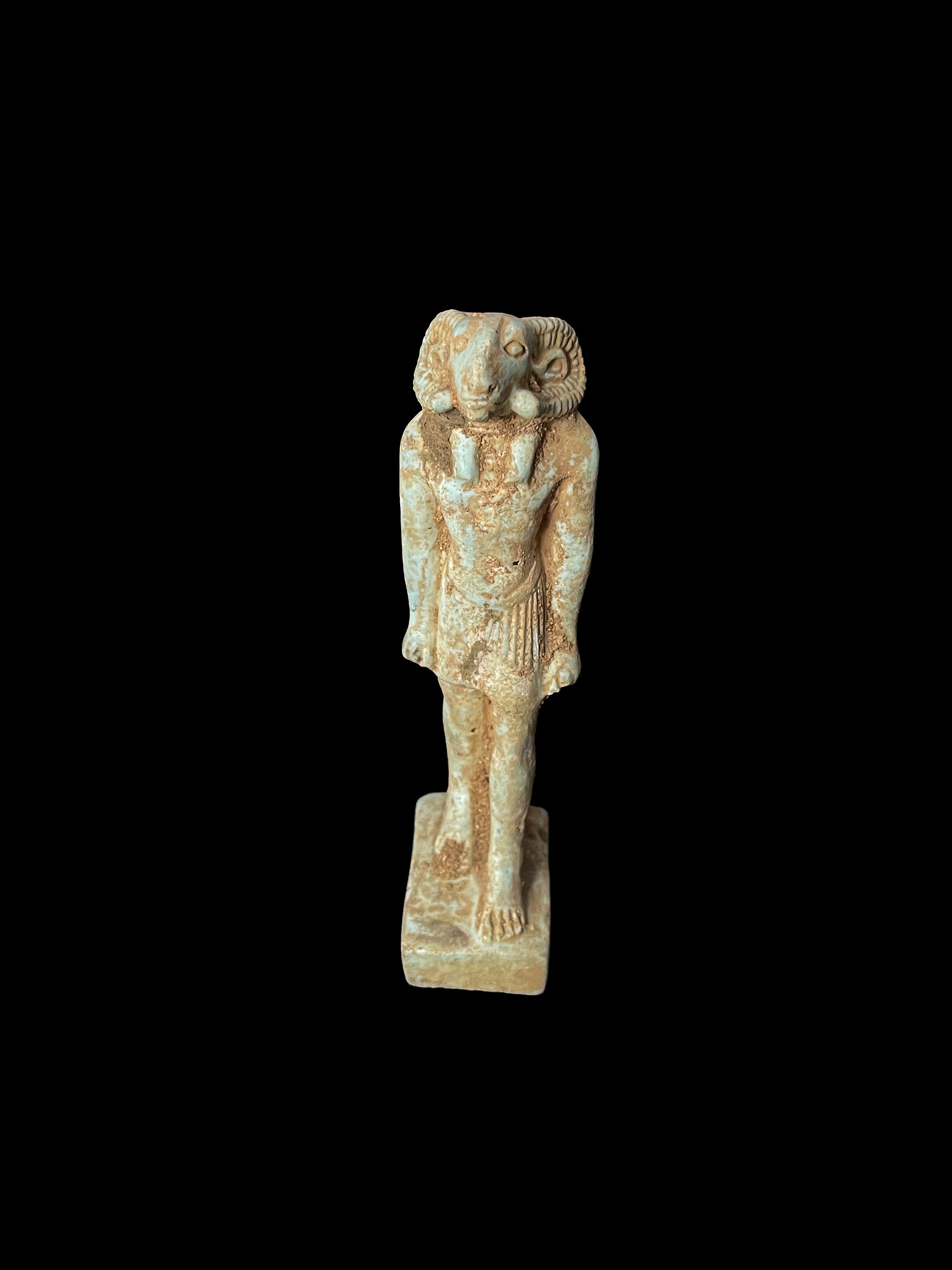 Statue Depicting a Ram-headed God Late Period, Ram God Statue Khnum - Etsy