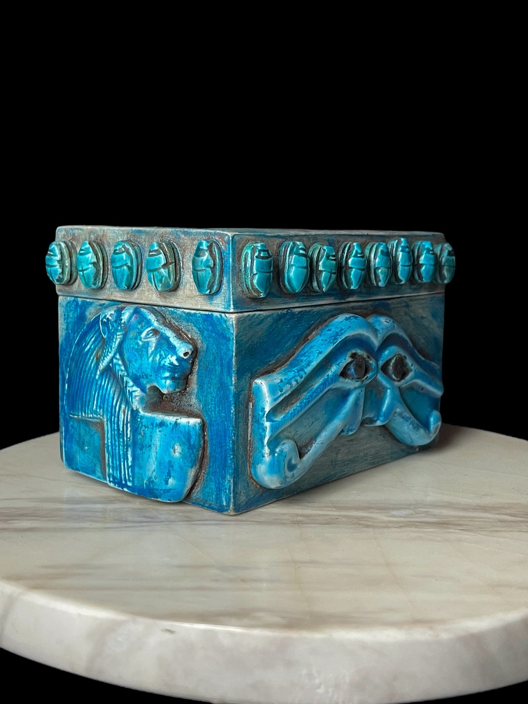 Egyptian Goddess Sekhmet With Eye of Horus / Eye of Ra and Scarab ...