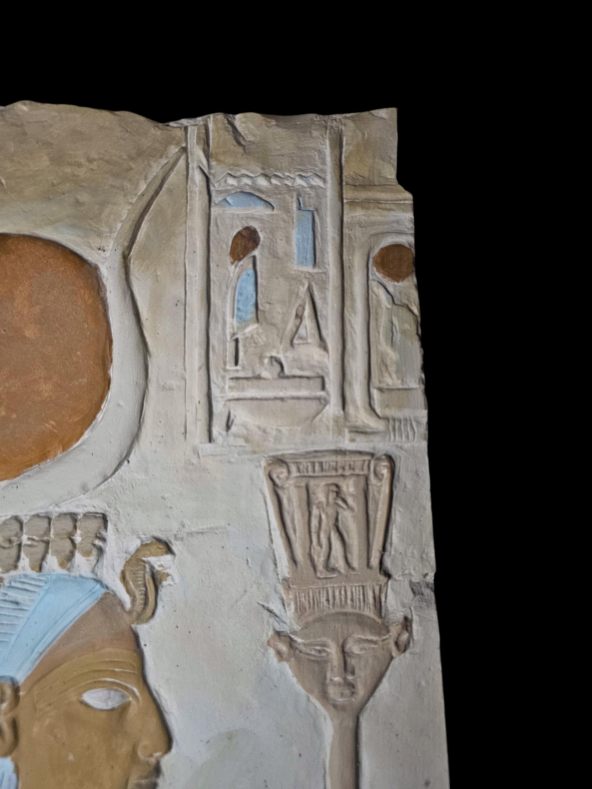 Large Goddess Hathor Relief Made of Stone , Statue for the Egyptian ...