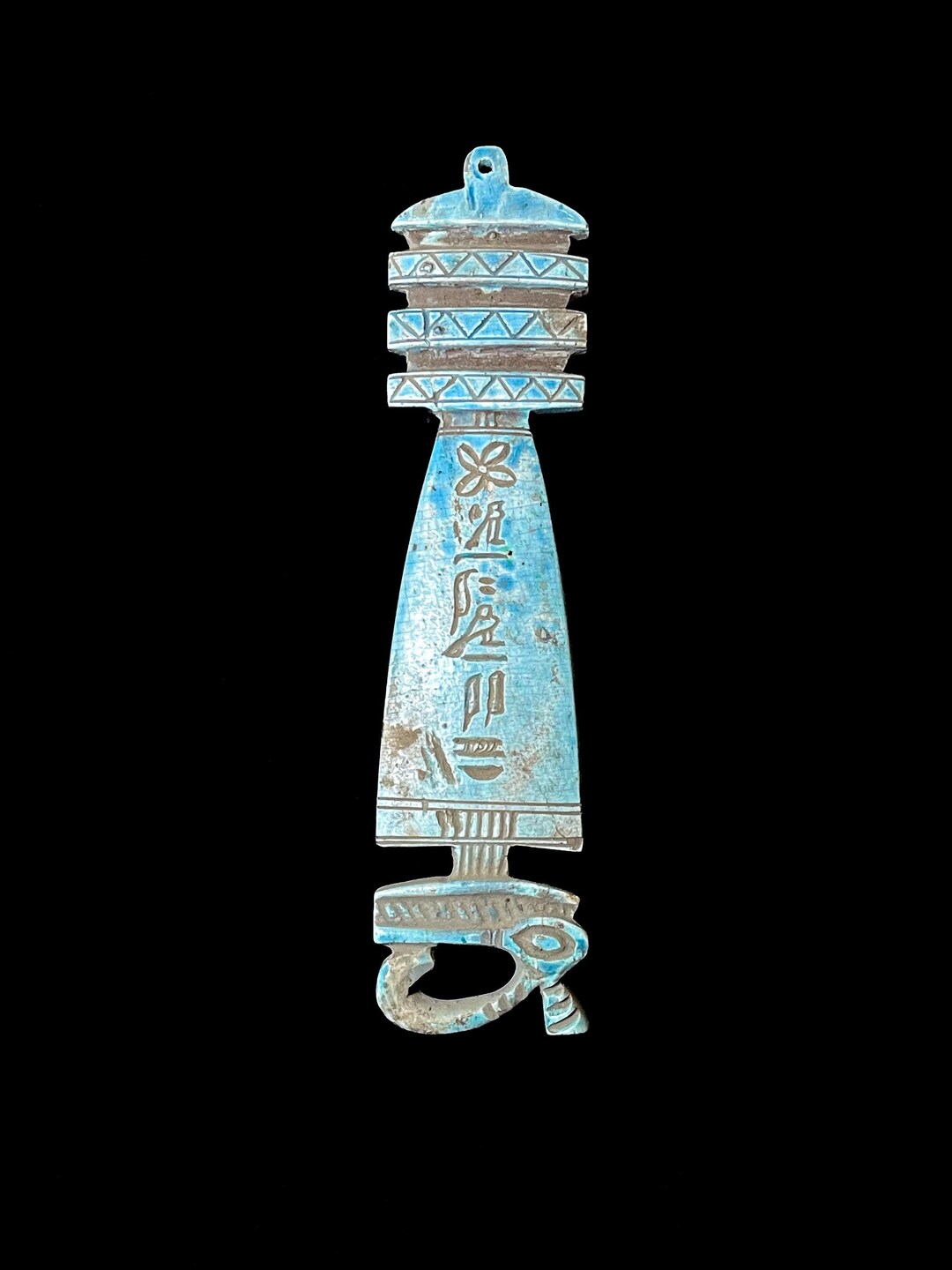 Egyptian Eye of Horus Amulet: Djed Pillar Pendant - Etsy