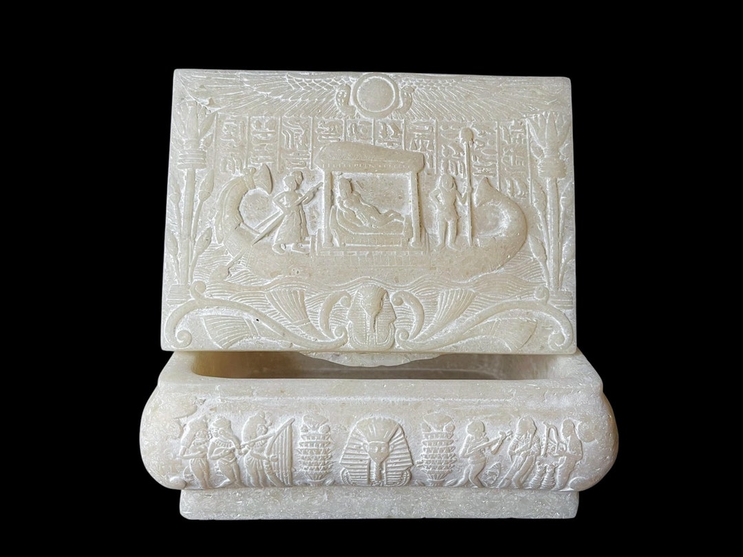 Egyptian Style Box Featuring Queen Cleopatra, Pharaonic Box for Jewelry ...