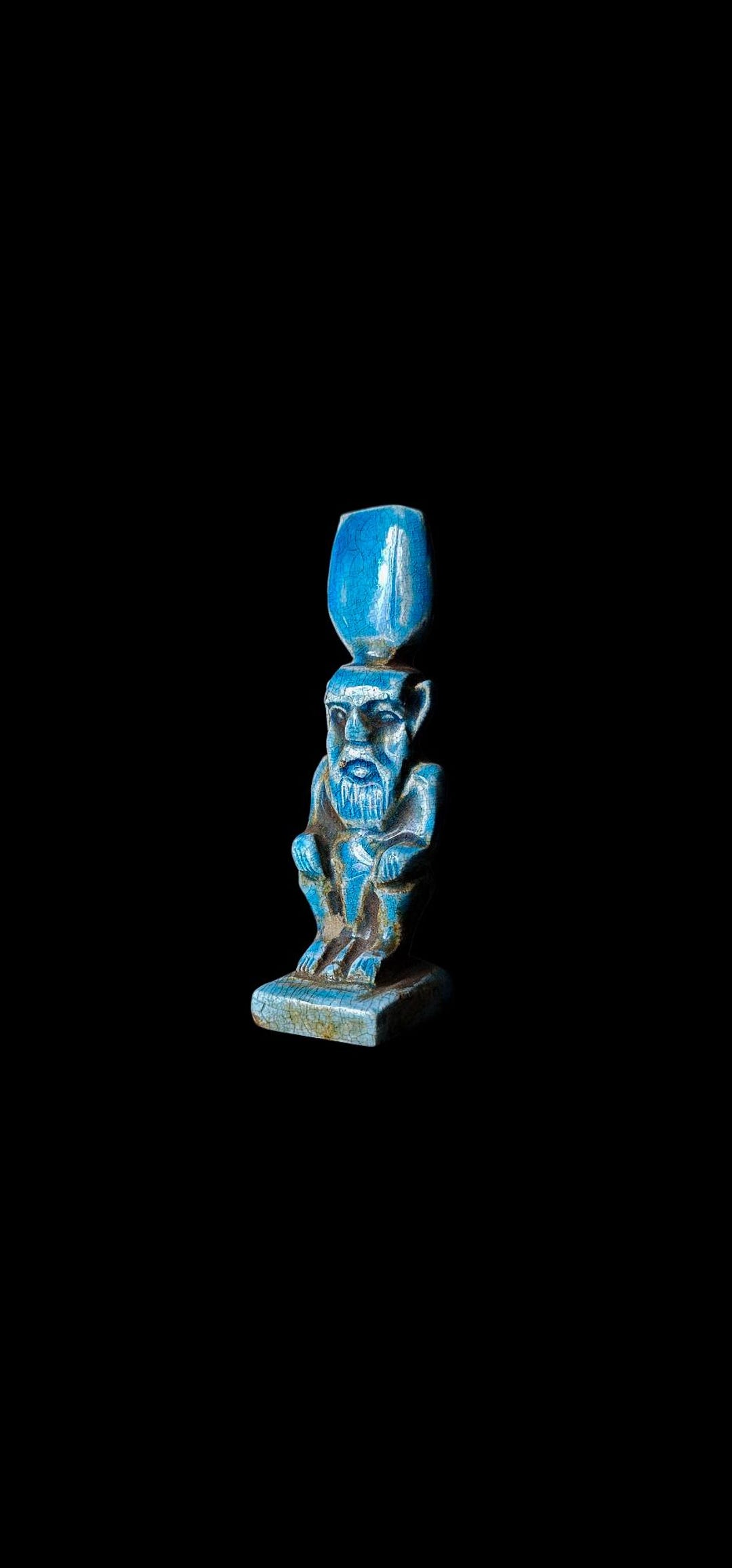 Mini Stone Statue for God Bes Hand Carved Statue, Exquisite Egyptian ...
