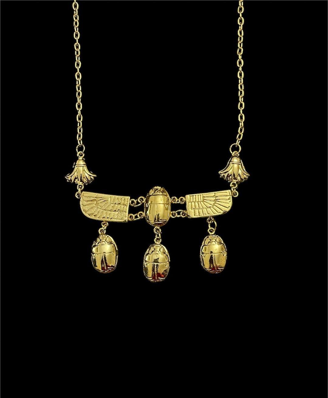Egyptian Scarab Pectoral Necklace: Ancient Egypt Style - Etsy