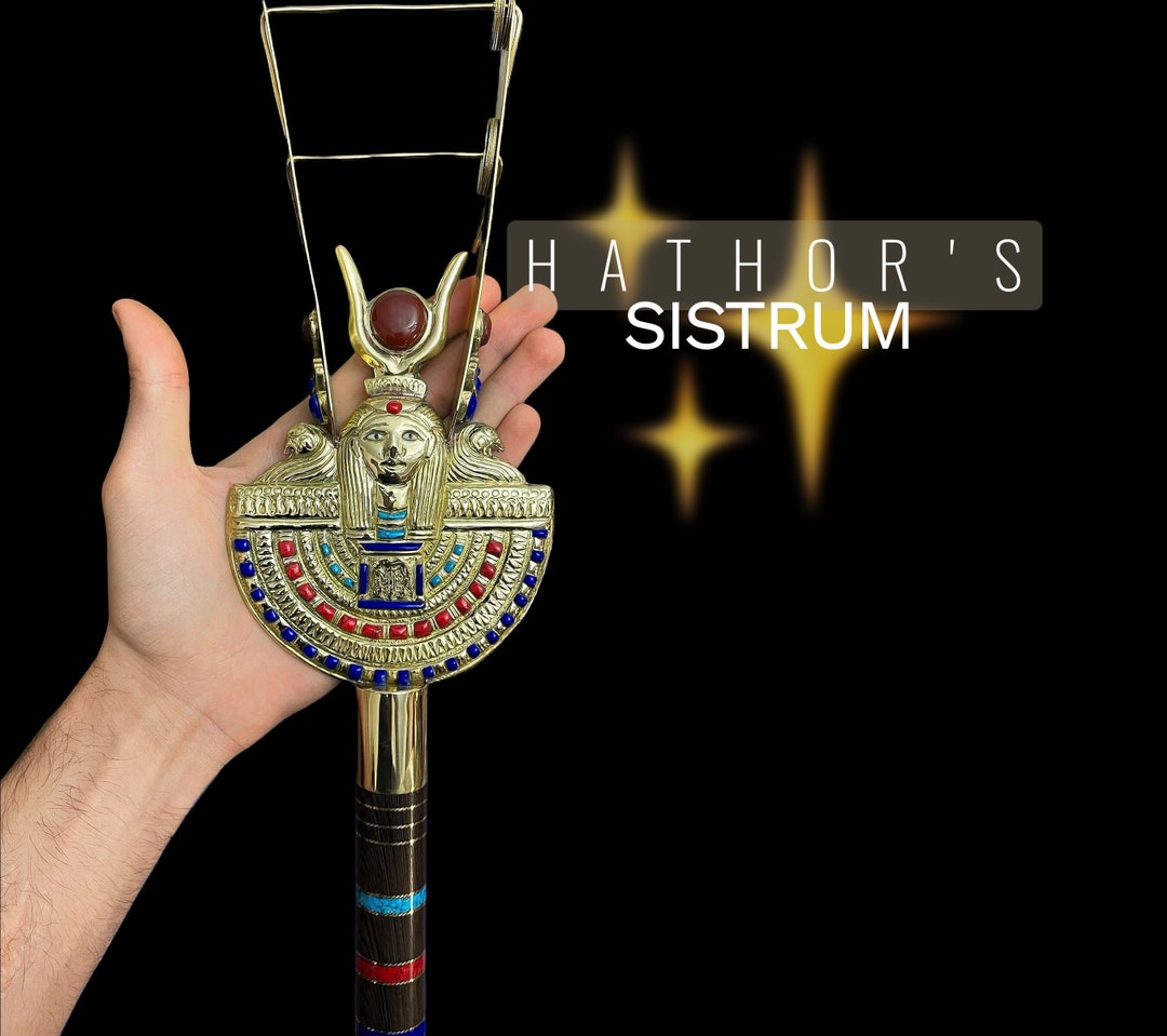 Goddess Hathor Sistrum: Ancient Egyptian Musical Instrument - Etsy