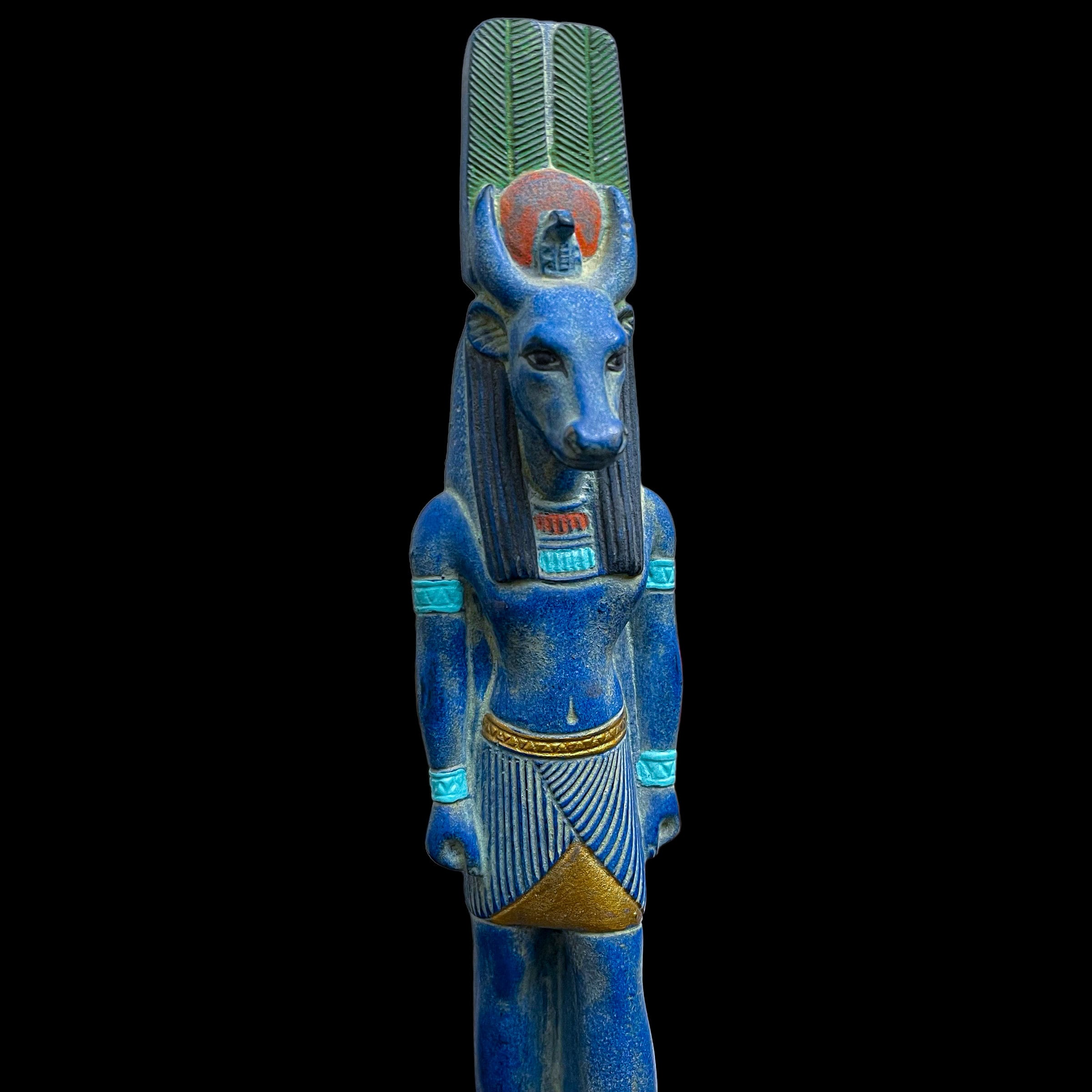 Manifest Handmade Goddess Hathor Statuette , Statue for the Egyptian ...
