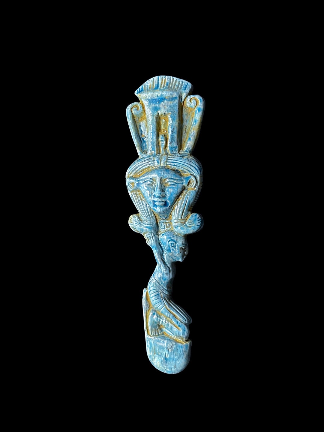 Goddess Hathor Statue With High Priest Symbol - Etsy