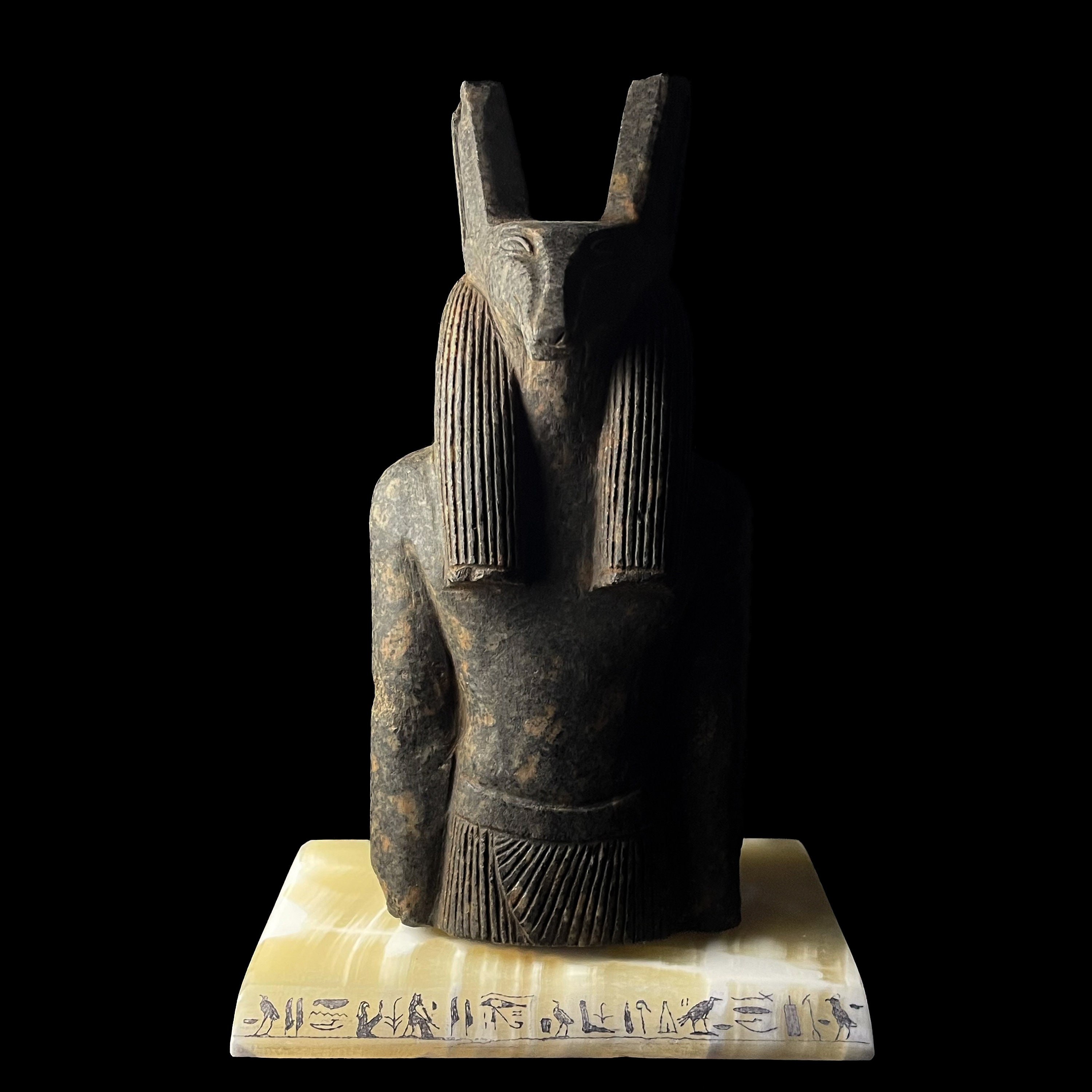God Seth Statue Pharaonic Stand, Egyptian God Seth Statuette ...