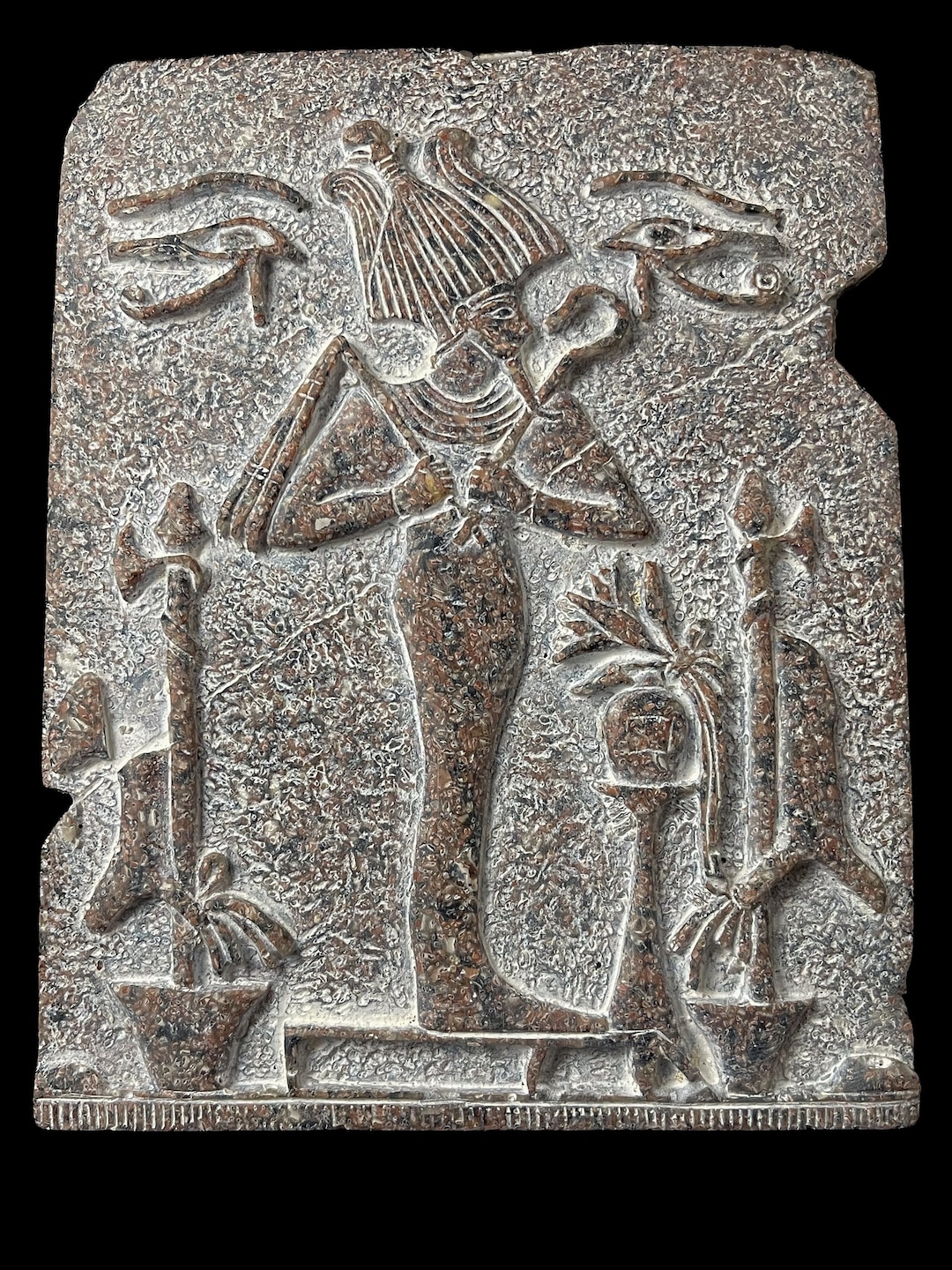Egyptian God Osiris Wall Relief With Eye of Horus and Ra - Etsy