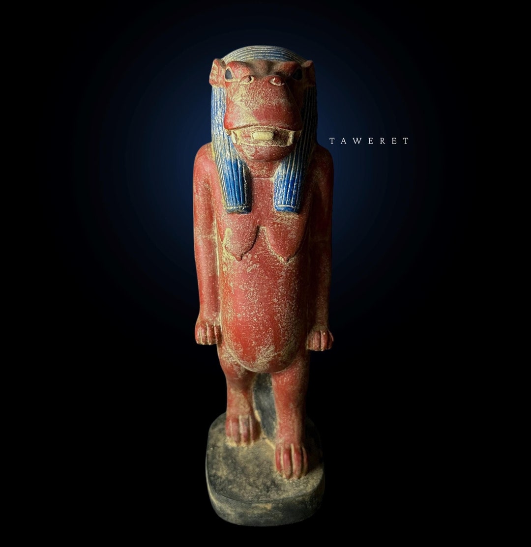 Egyptian Goddess Taweret Statue Symbol, Goddess Taweret ( Sobek ...