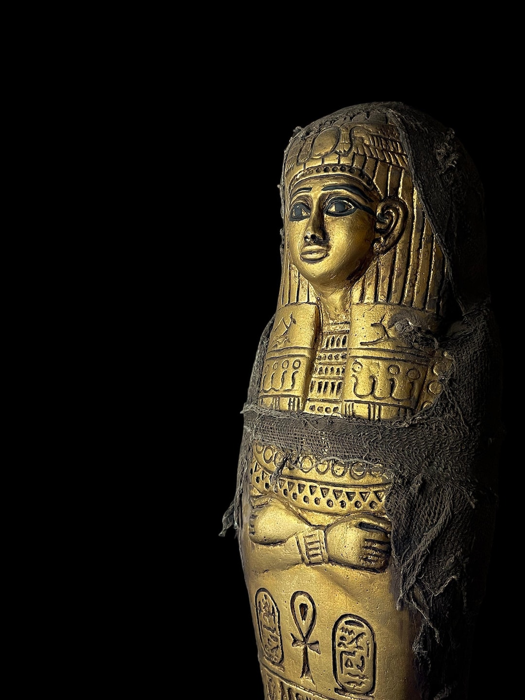 Big Egyptian Vintage Ushabti, Shabti With God Anubis. Egyptian Replica ...