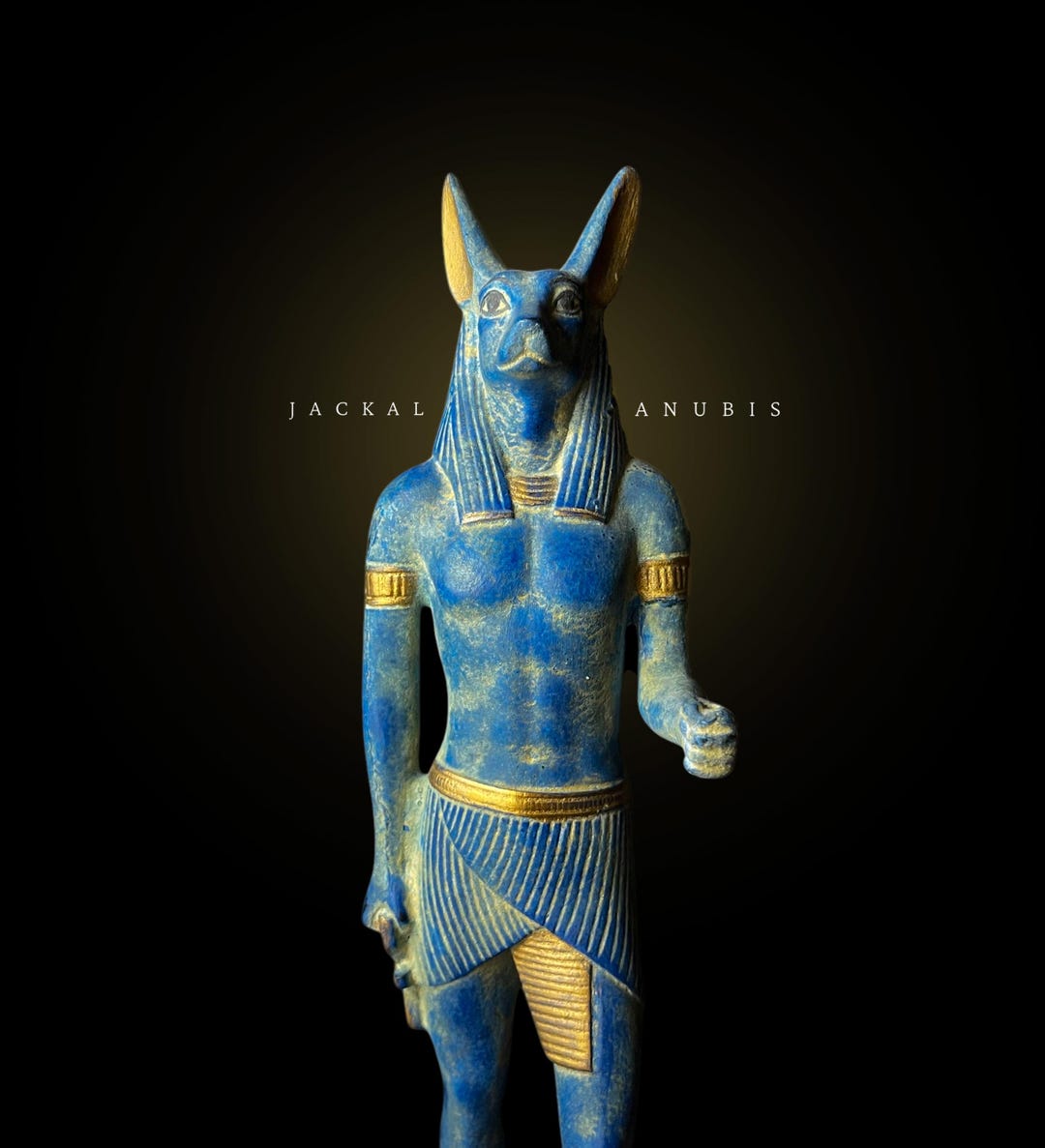 Jackal God Anubis Statue Made in Egypt, Egyptian Anubis Sculpture. - Etsy