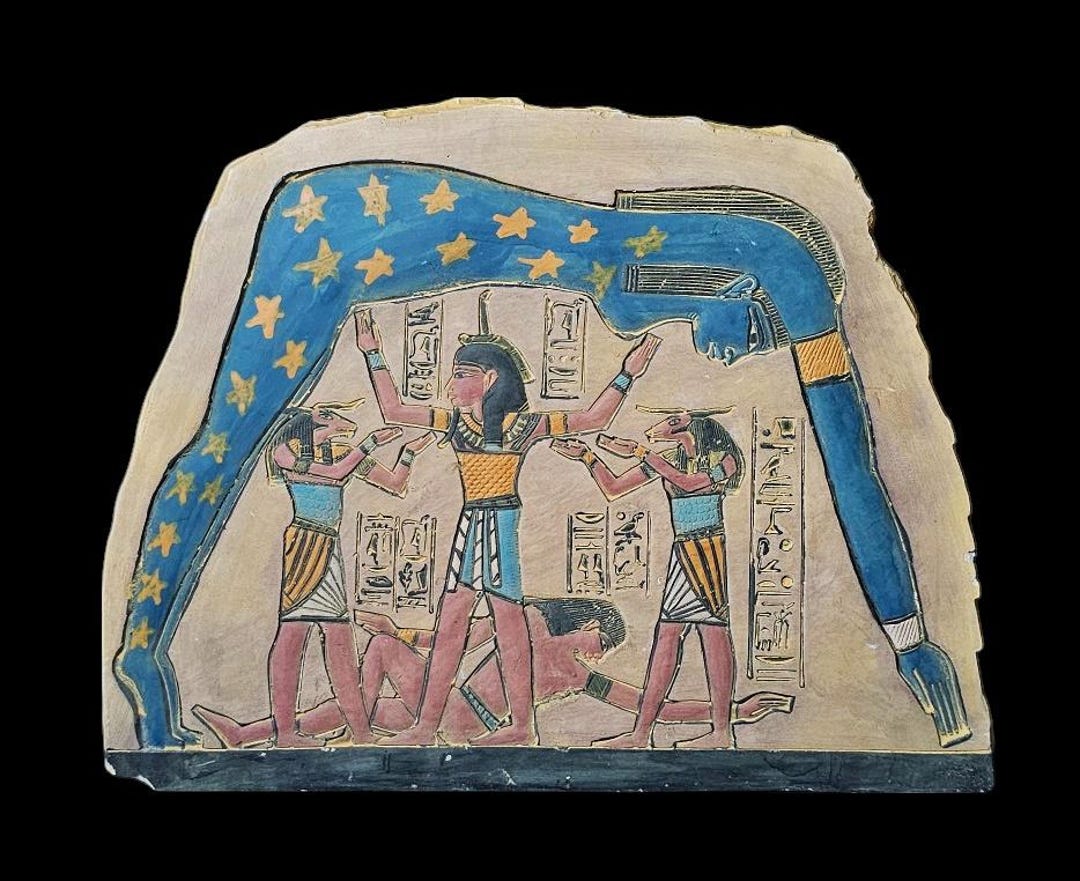 Goddess Nut Statue Made in Egypt, the Goddess of the Sky Nut - Etsy