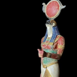 Rare Falcon Egyptian God Ra Statue With Sun Disk - Etsy