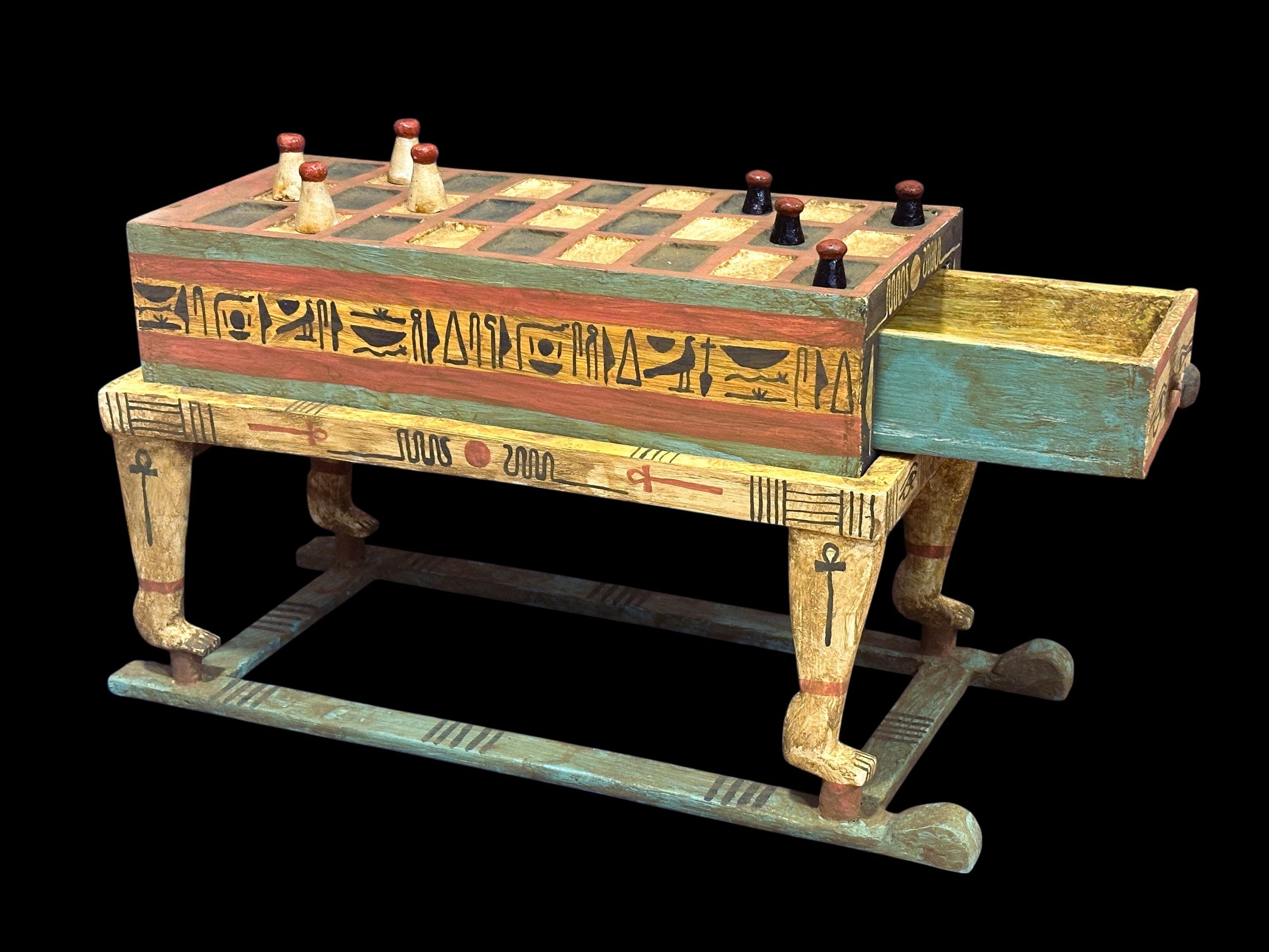 The Egyptian Board Game Senet Made in Egypt With Ankh Key of Life. - Etsy