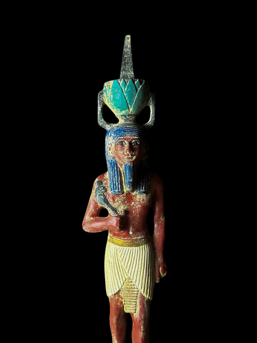 The Egyptian God Nefertum Statue Made of Stone. - Etsy