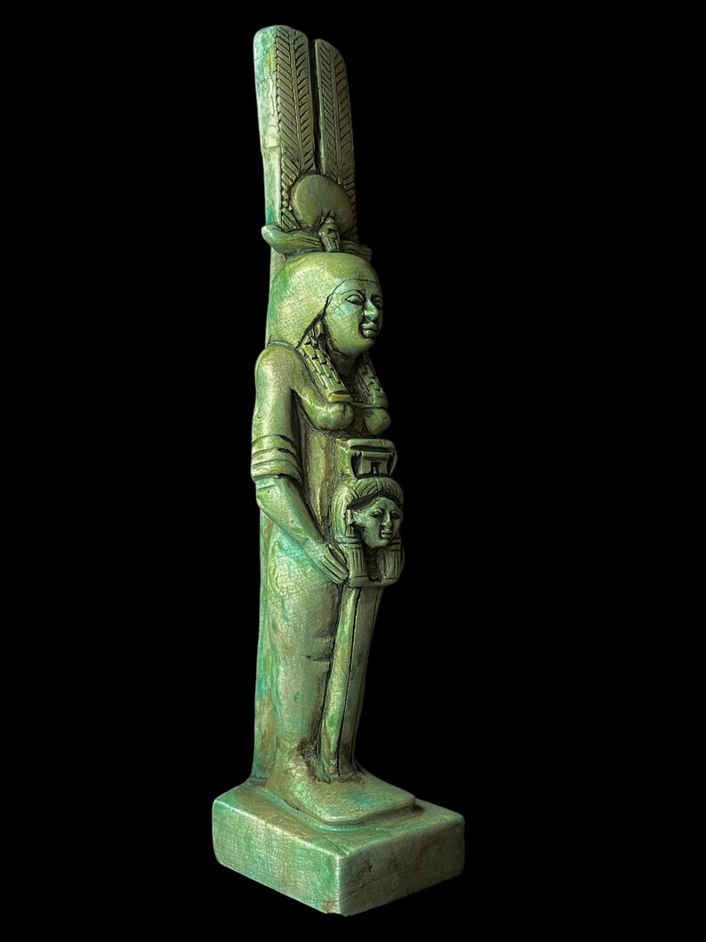Handmade Goddess Hathor Statuette , Statue for the Egyptian Goddess ...