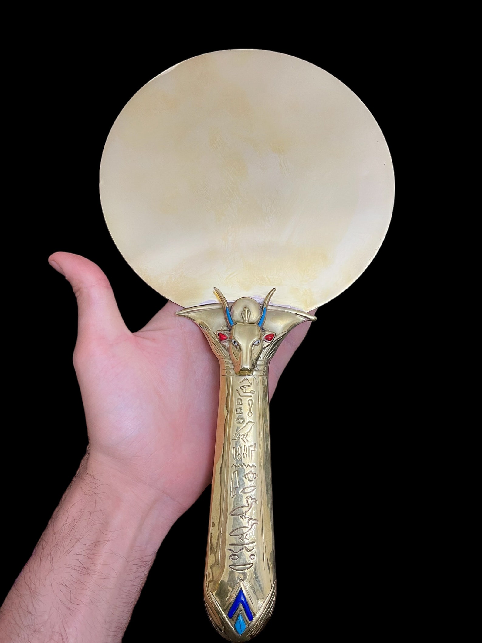 Goddess Hathor Mirror: Ancient Egyptian Religious Artifact - Etsy
