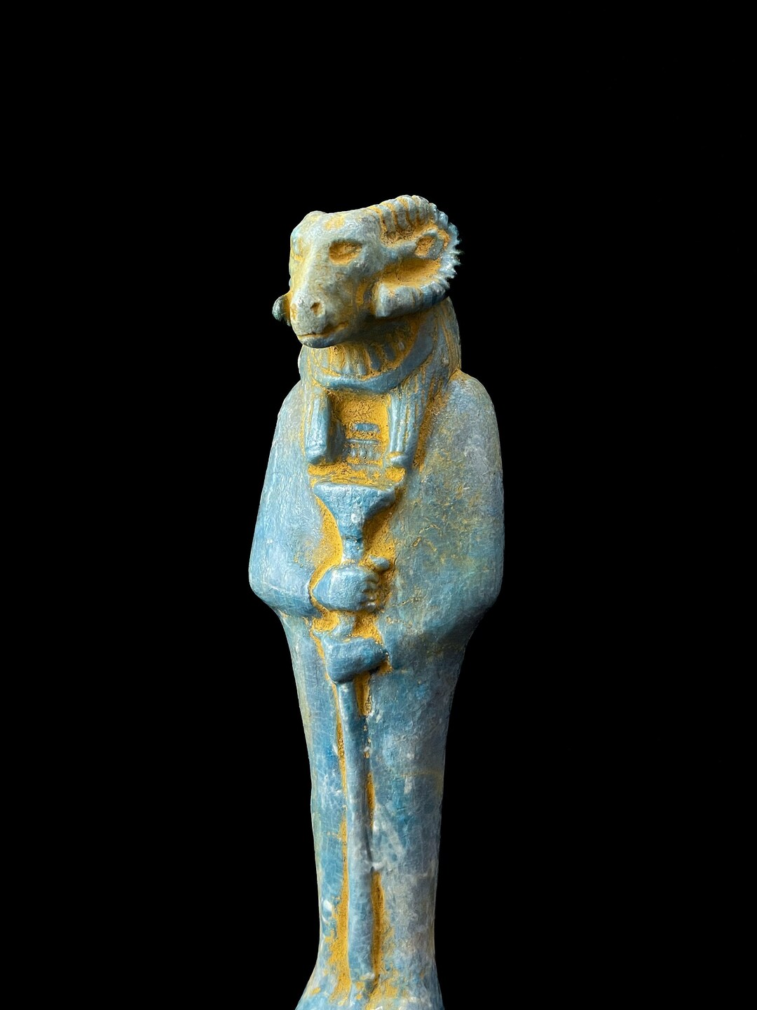 Statue Depicting a Ram-headed God | Late Period, Ram God Statue Khnum ...
