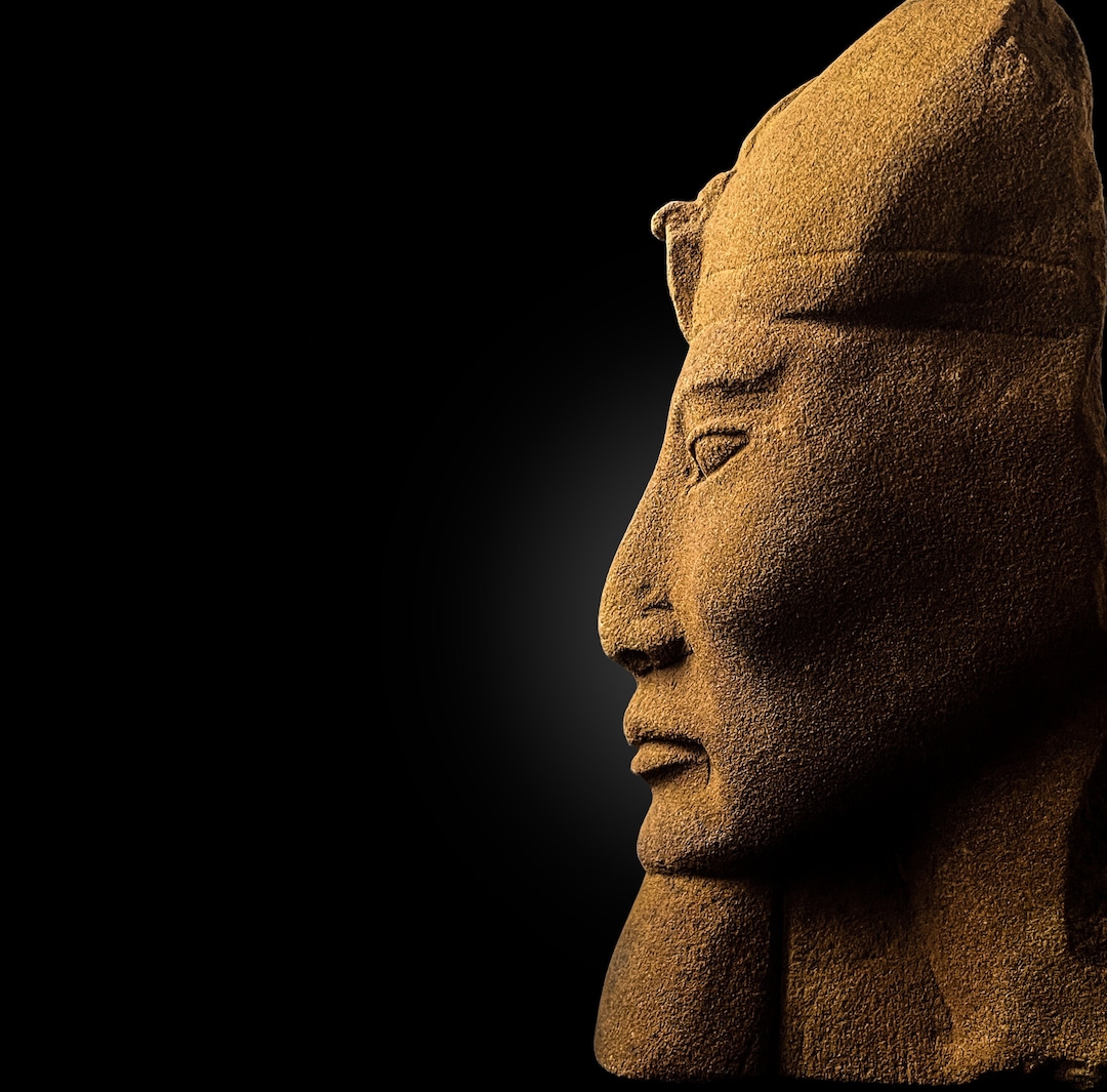Egyptian King Akhenaten Face, Egyptian Hand Made Statue, the Great ...