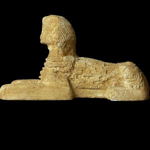 Egyptian Sphinx Replica Statue Made of Stone, Sphinx Statuette. - Etsy