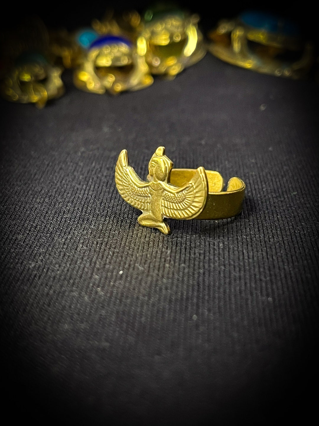 Ancient Egyptian Goddess Isis Ring, Egyptian Rings, Hand Made Rings ...