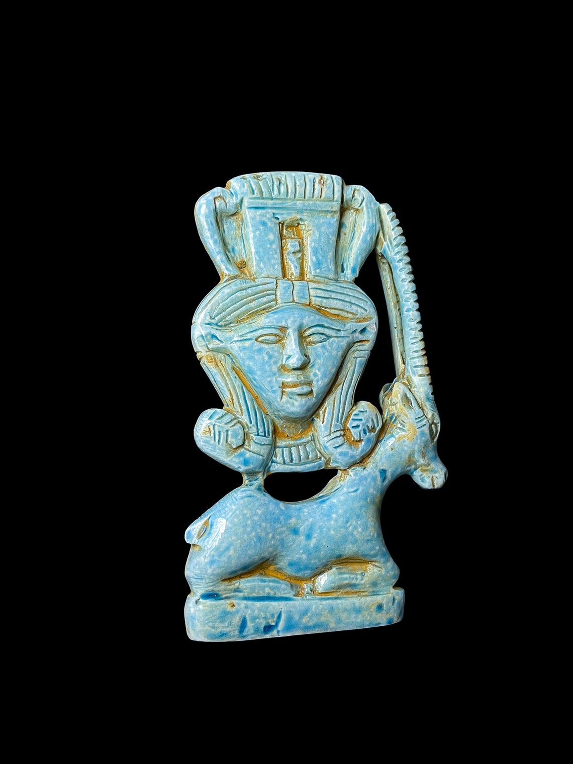 Goddess Hathor With Egyptian Deer Symbol - Etsy