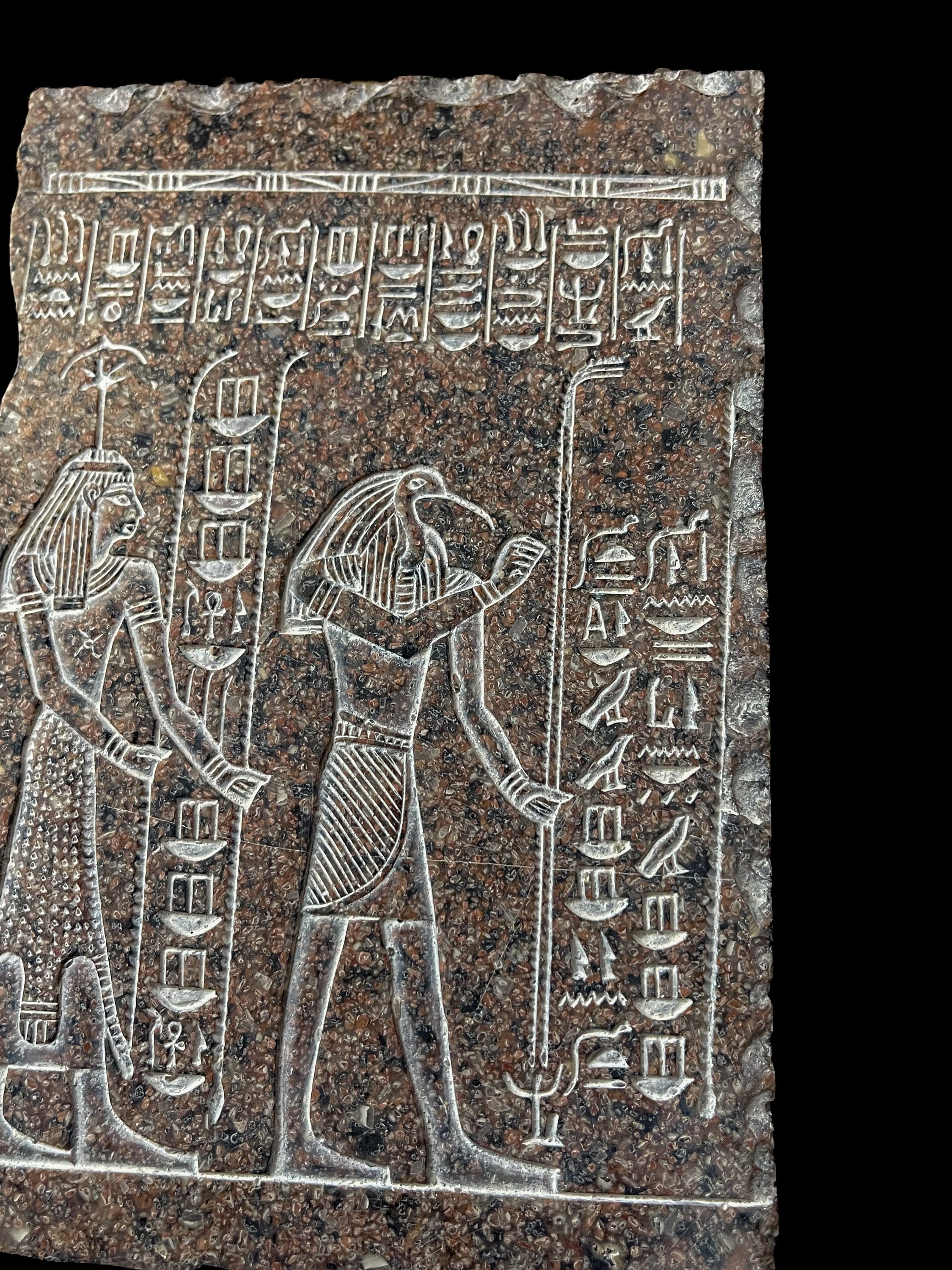 Egyptian God Thoth and Goddess Seshat Wall Relief. Egyptian - Etsy