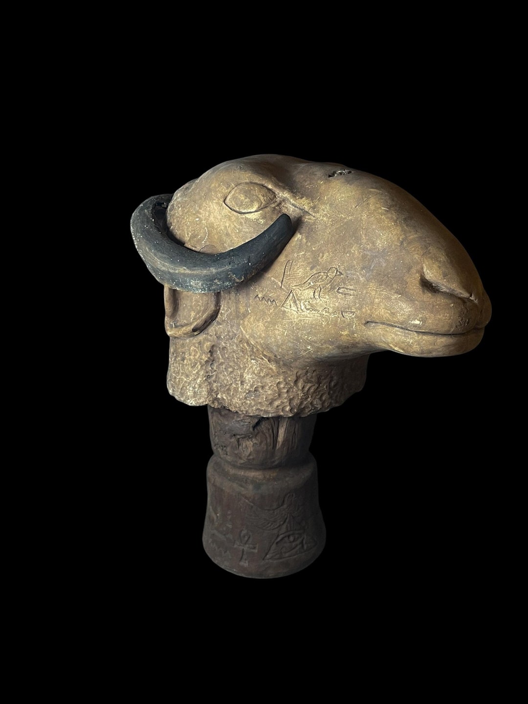 Statue Depicting a Ram-headed God | Late Period, Ram God Statue Khnum ...