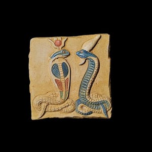 Ancient Egyptian Art Reliefs Made of Stone, Represent Egyptian Cobra ...