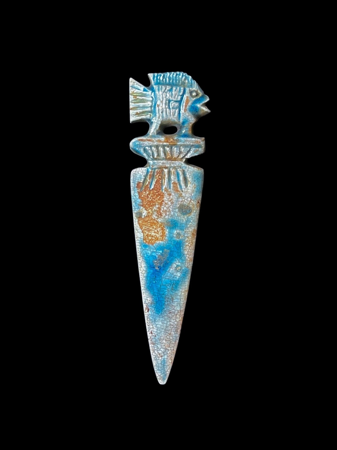 Handcarved Flamestone Egyptian Fish Symbol - Gift for Fishing Lovers - Etsy