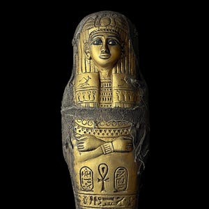 Big Egyptian Vintage Ushabti, Shabti With God Anubis. Egyptian Replica ...