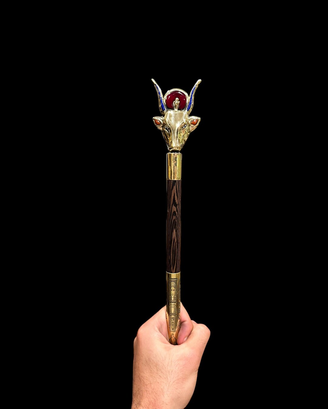 Hathor Sceptre Staff, God Osiris Staff, Was Sceptre of God Osiris, Waz ...