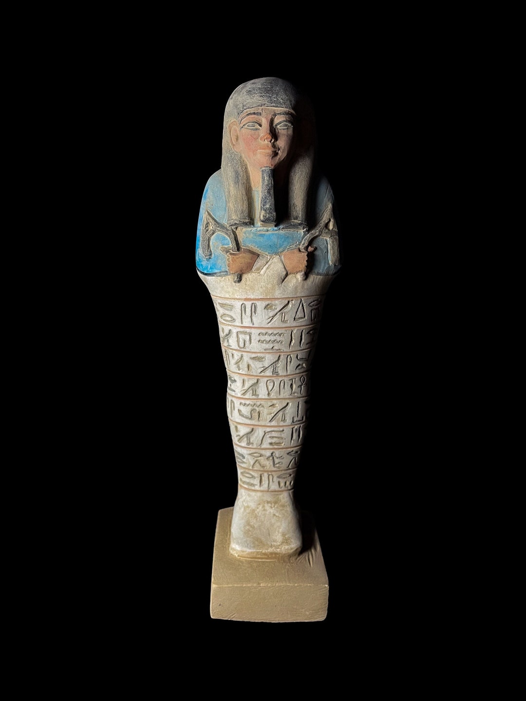 Ushabti Hand Carved From Heavy Stone, Egyptian Vintage Ushabti, Shabti ...