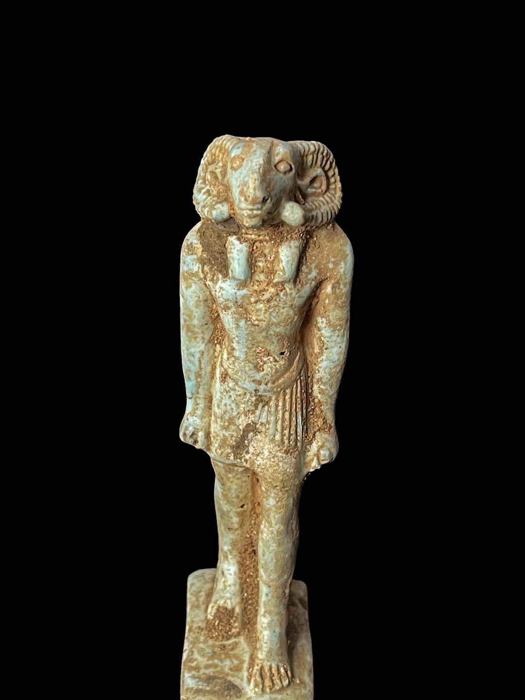 Statue Depicting a Ram-headed God | Late Period, Ram God Statue Khnum ...