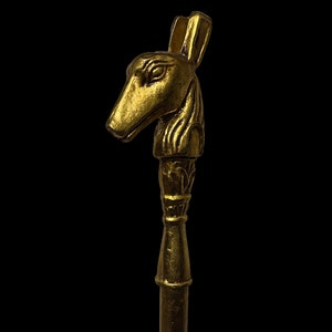 Sceptre Staff, Head of Anubis Waz Sceptre. Ancient Egyptian Waz-scpetre ...