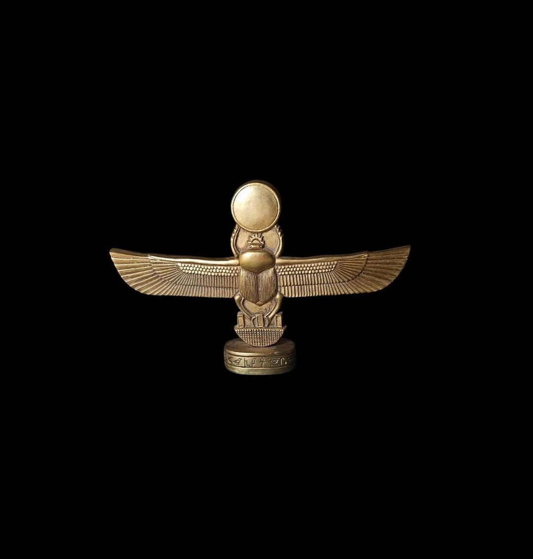 Egyptian Winged Scarab With God Anubis Symbol for Wall Hanging Decors ...