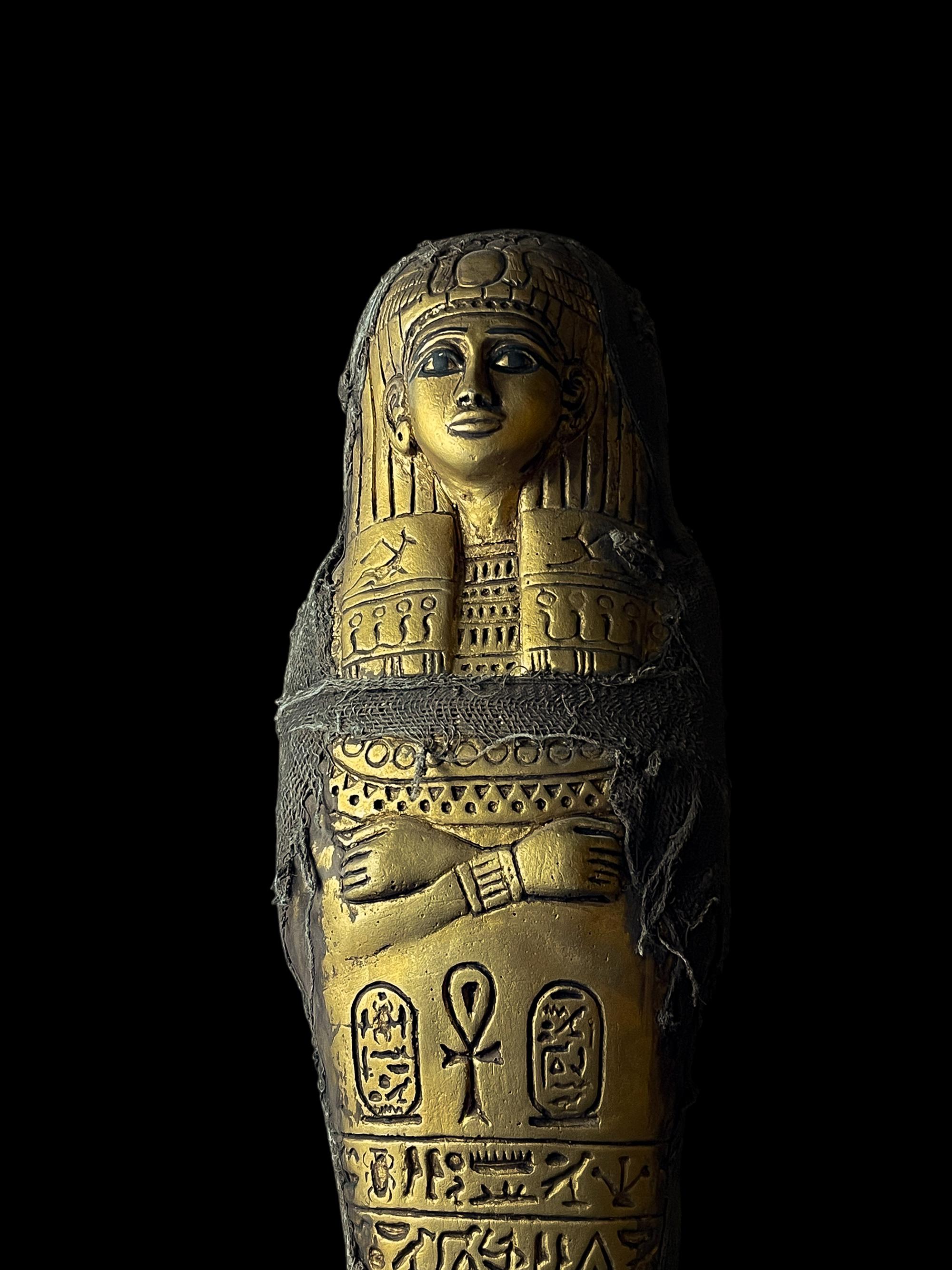 Big Egyptian Vintage Ushabti, Shabti With God Anubis. Egyptian Replica ...