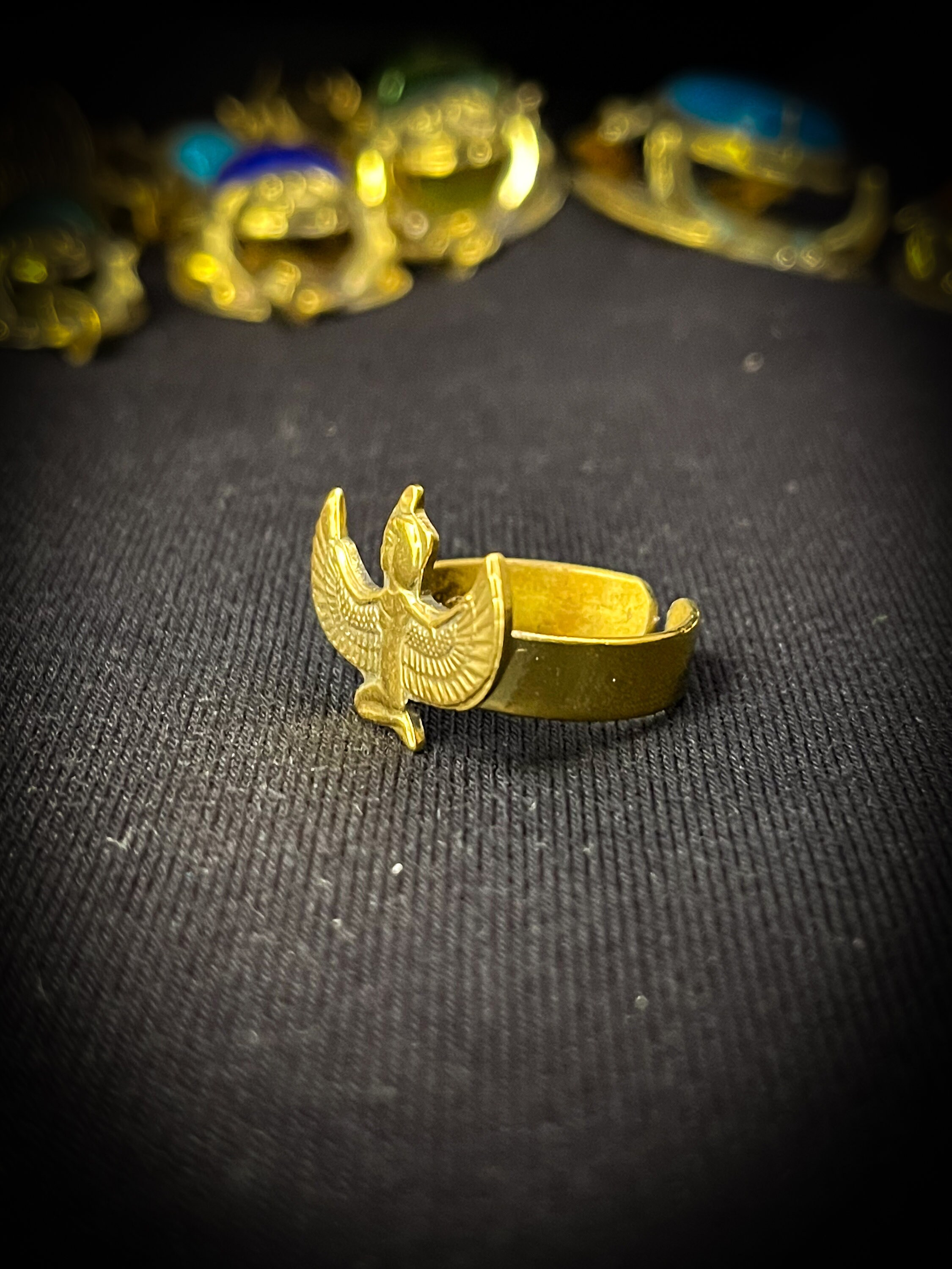 Ancient Egyptian Goddess Isis Ring Egyptian Rings Hand Made - Etsy