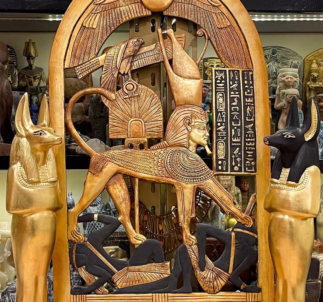 King Tutankhamun Ceremonial Shield Replica: Rare Egyptian Collection - Etsy