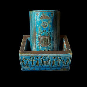 Egyptian Beetle Scarab With Ancient Inscription for Protection Box ...