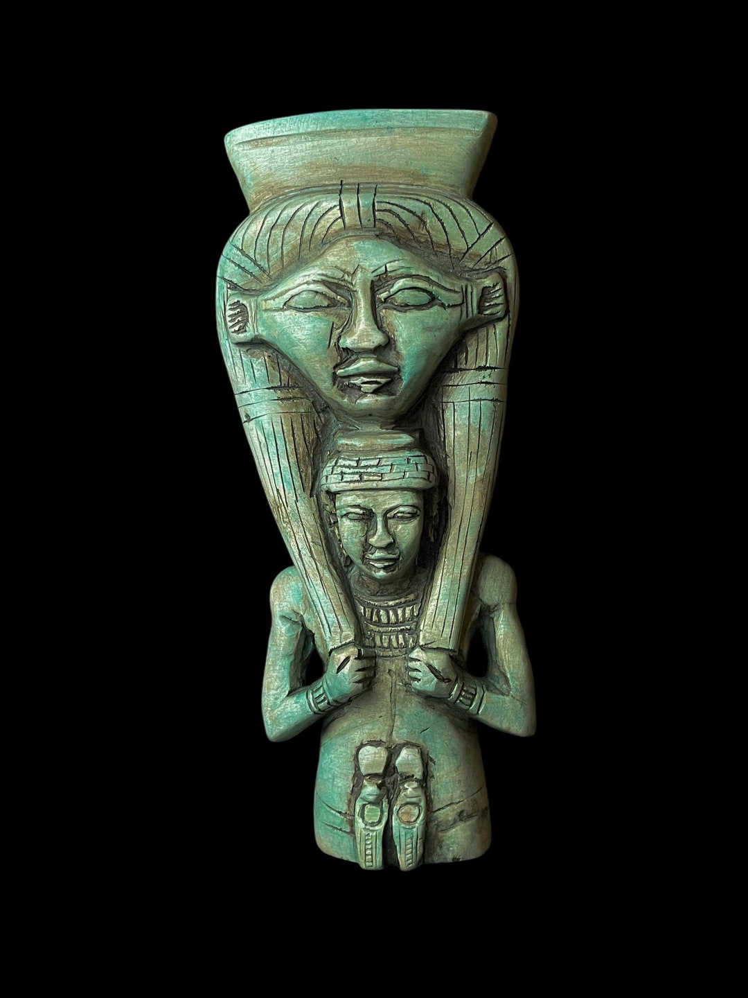 Handmade Goddess Hathor Statuette , Statue for the Egyptian Goddess ...