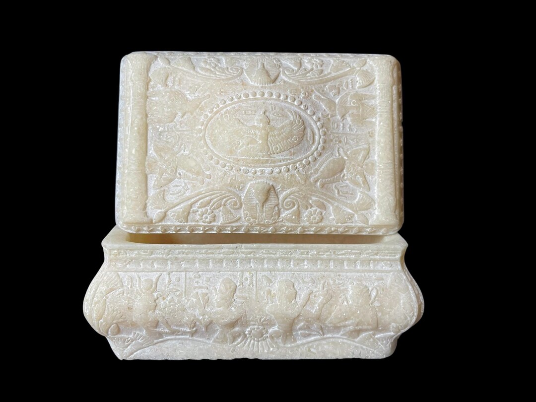 Egyptian Style Box Featuring Goddess Isis, Pharaonic Box for Jewelry ...