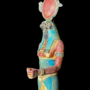 Rare Falcon Egyptian God Ra Statue: God of Sun Disk - Etsy