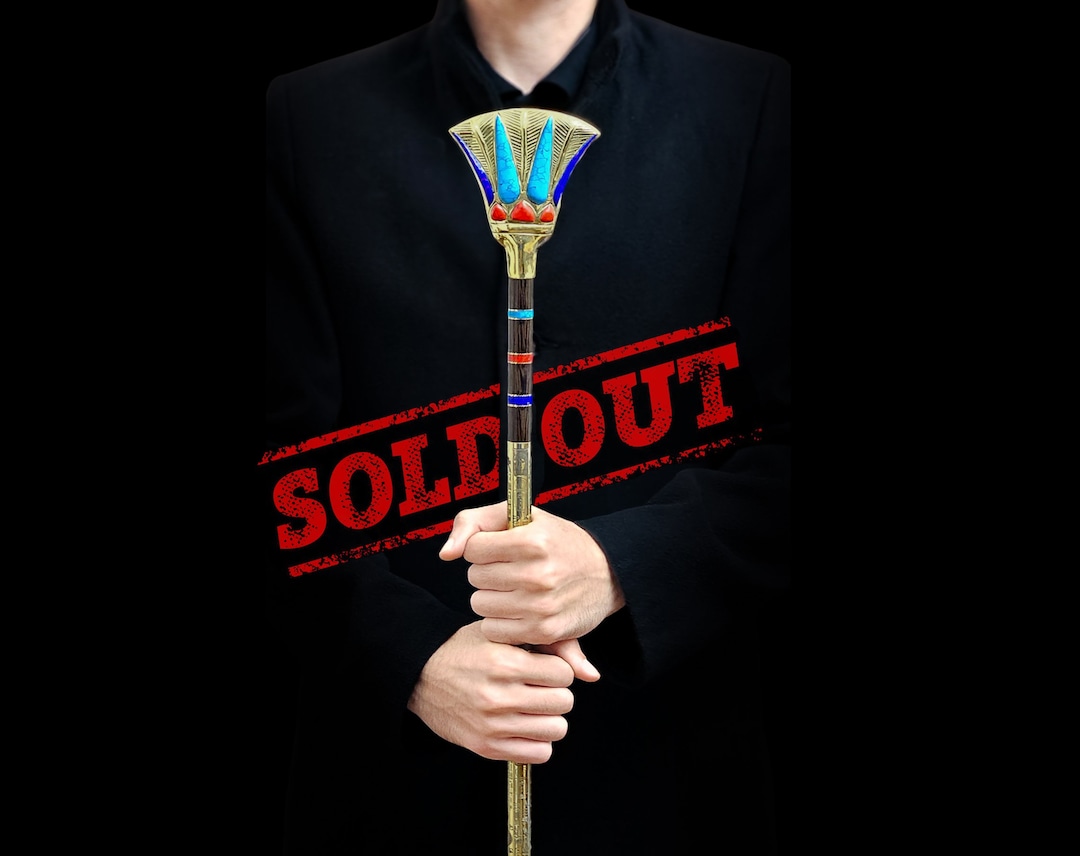 Sceptre Staff, Lotus Flower Head Staff, Was Sceptre of God Osiris, Waz ...