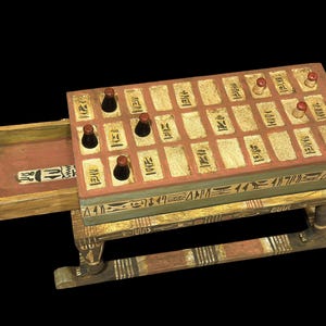 Egyptian Board Game Senet Made in Egypt With Eye of Horus and God of RA ...